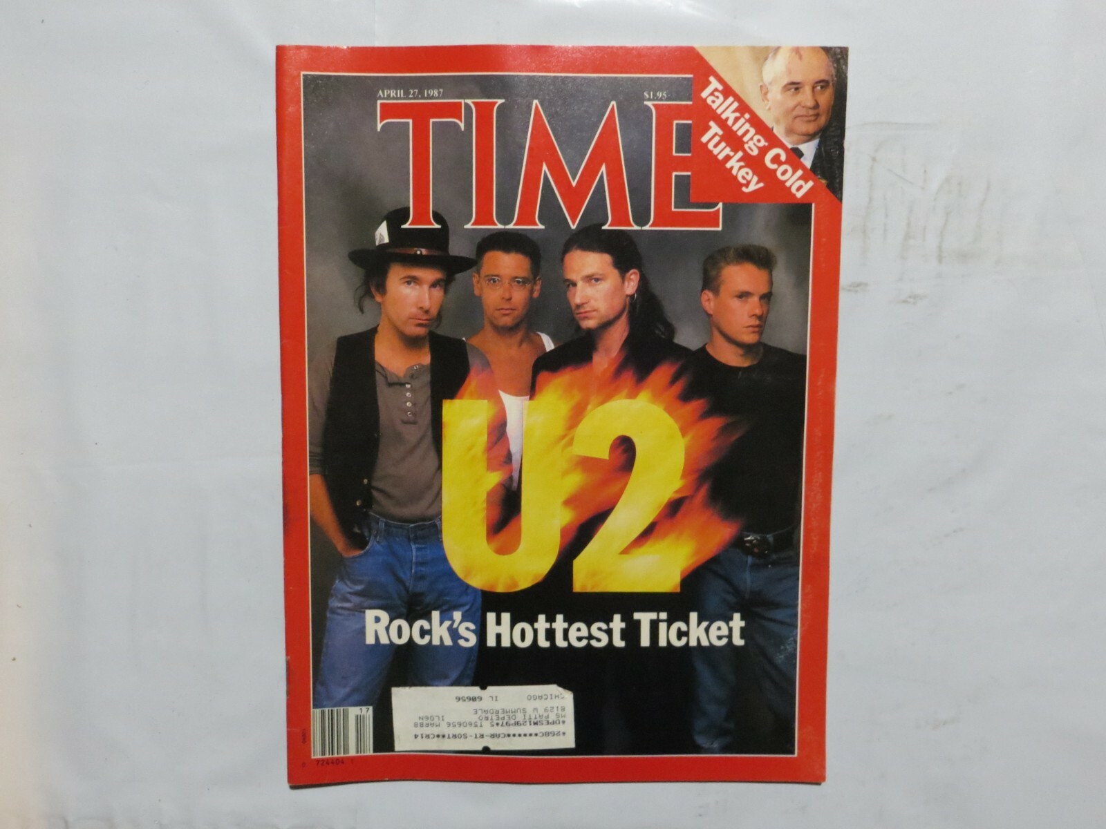 TIME MAGAZINE, U2, Bono, the Edge, Adam Clayton, Larry Mullen, April 27 ...
