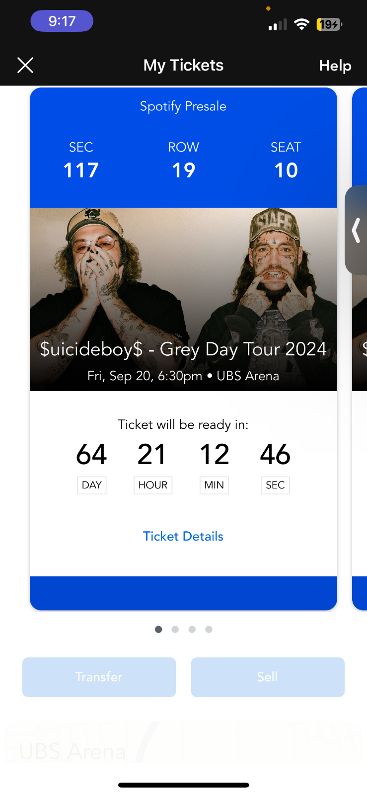Greyday 2024 tickets Section 117 ubs arena elmont NY | eBay