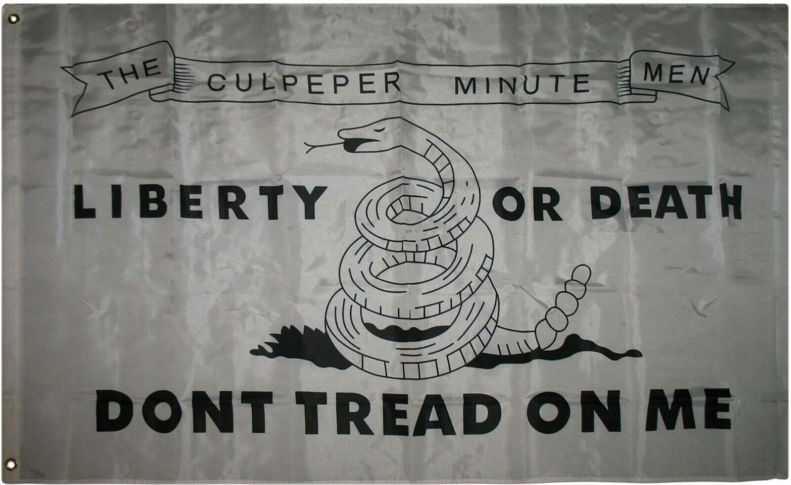 White Culpeper Liberty or Death Tea Party Culpepper Flag Poly Flag ...