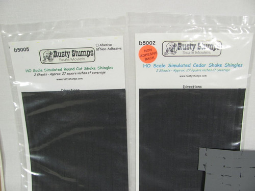 HO SCALE ROOFING LOT BUILDERS IN SCALE RUSTY STUMPS PAPER CREEK ...