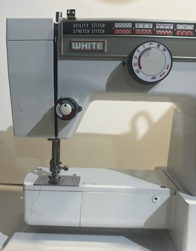 Vintage WHITE Sewing Machine Model 734 with Pedal | eBay