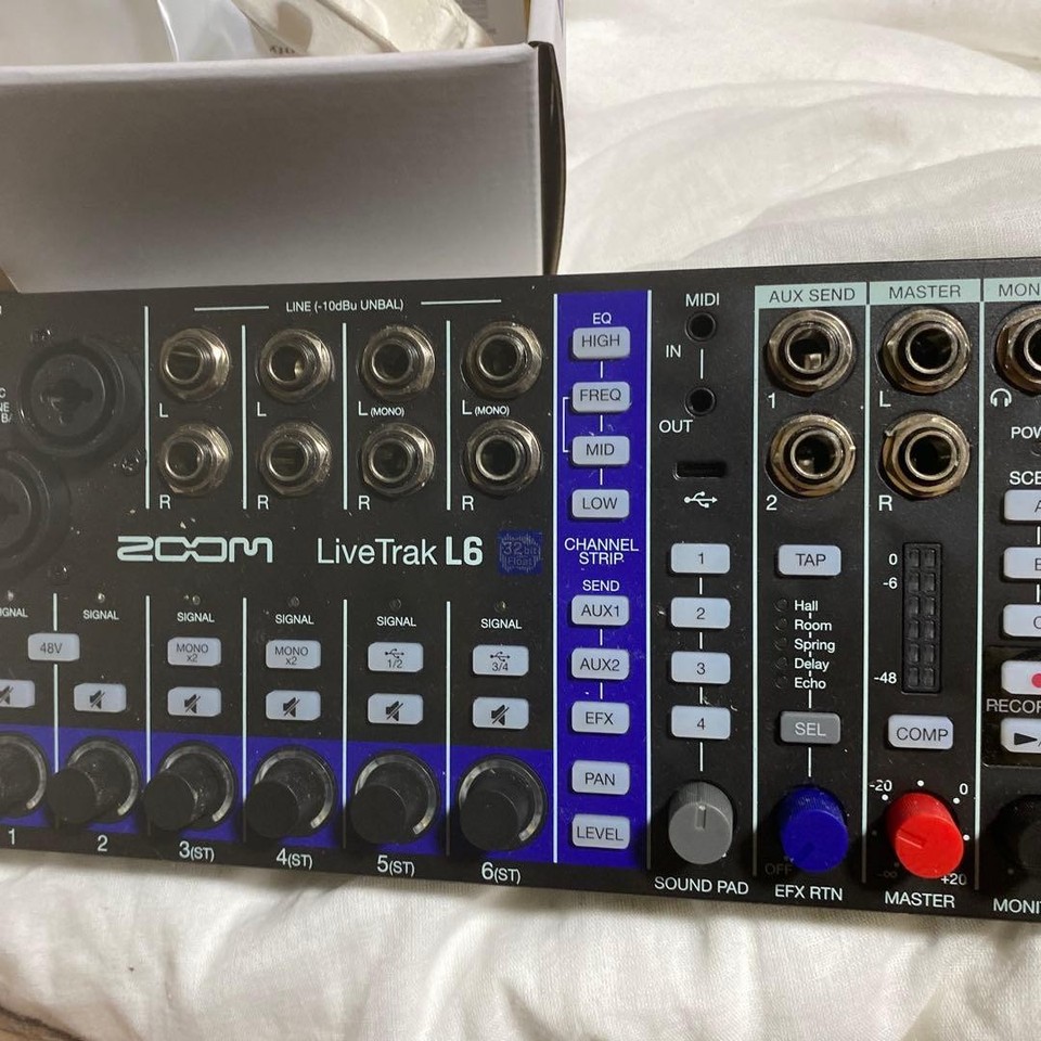 Zoom LiveTrak L6 10-Channel Digital Mixer Ultra compact Recorder OPEN ...