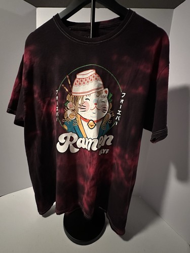 IML Isaac Morris Men's Ramen TyeDye Red T-Shirt Size M Featuring Hello ...