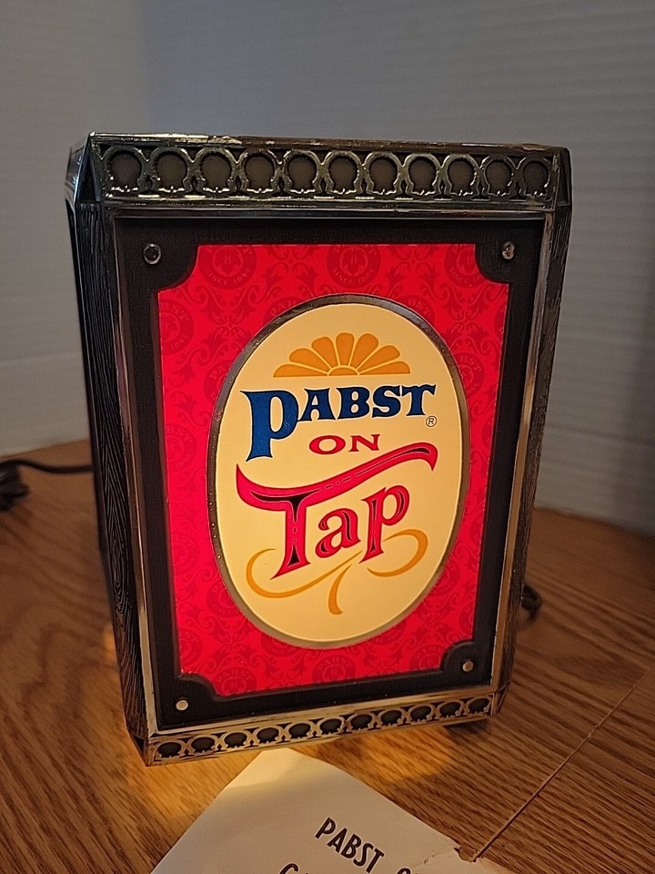 (VTG) 1960s Pabst Beer On Tap Gibson Girl Cash Register Light Up Back ...