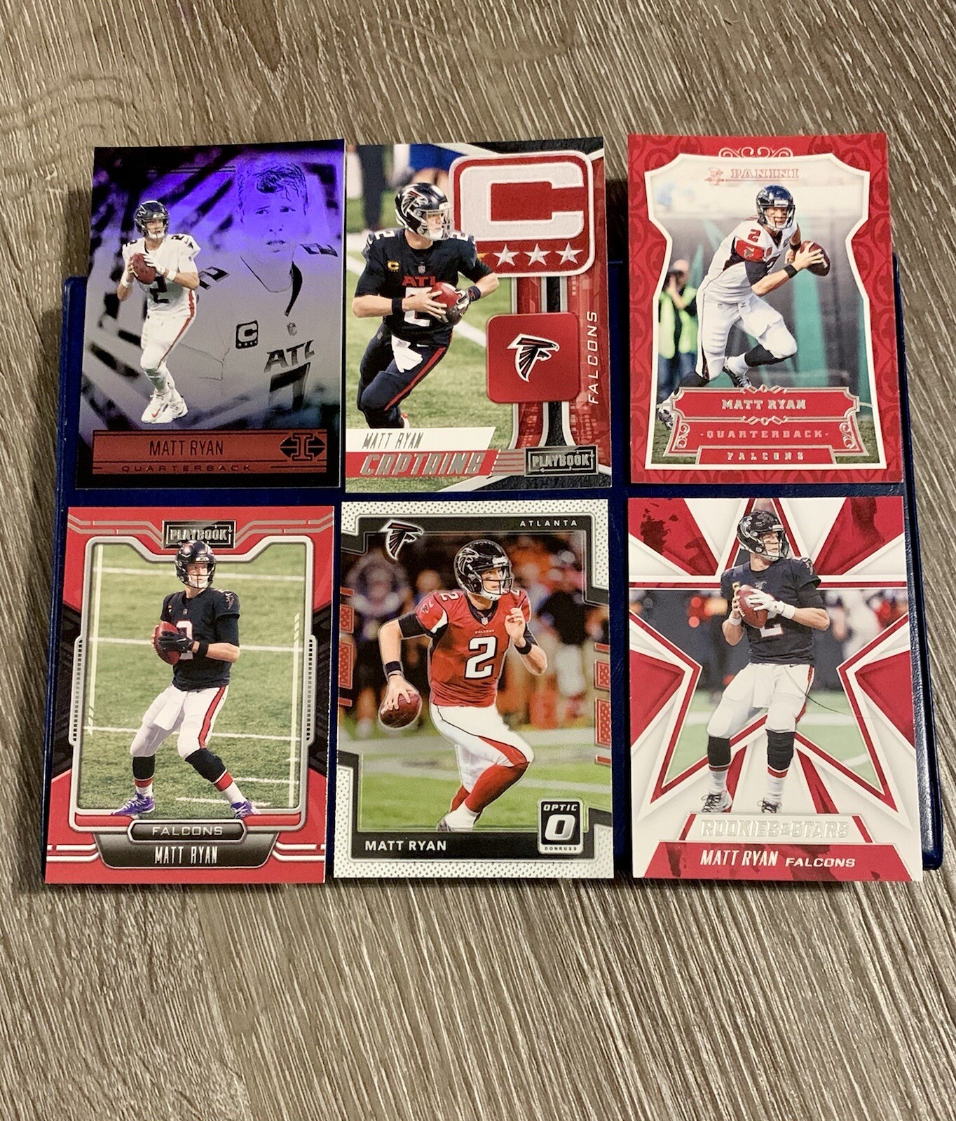 Matt Ryan Football Card Lot Optic Playbook Illusion Atlanta Falcons Lot ...