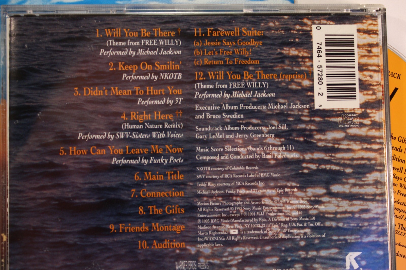 FREE WILLY (CD Original Soundtrack) Michael Jackson's "Will You Be ...