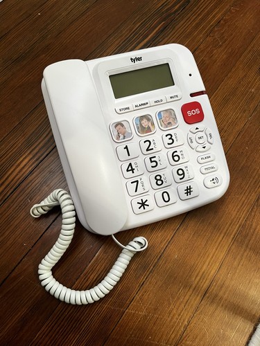 Tyler Big Button Speaker Phone White Seniors Elderly TBBP7-WH | eBay