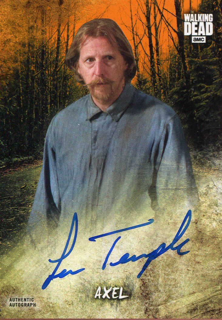 Walking Dead Road To Alexandria Orange [/99] Autograph Card Lew Temple ...