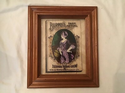 Vintage BURPEES FARM ANNUAL Atlee Burpee Seed Grow Mirror Sign ...