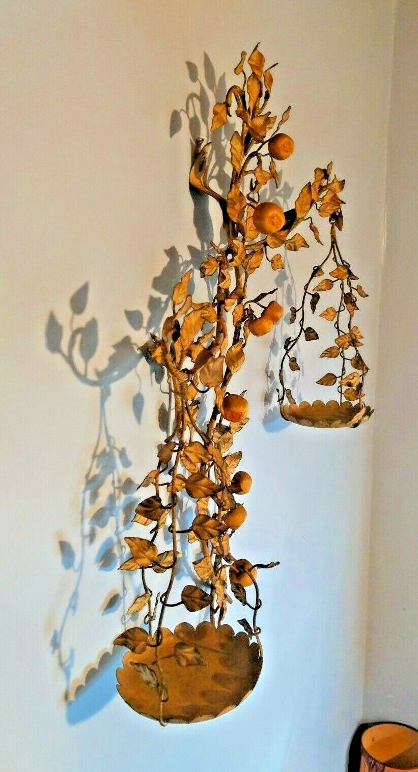 Made in Italy Vintage Mid-Century Italian Tole Balance Scale Wall Art ...