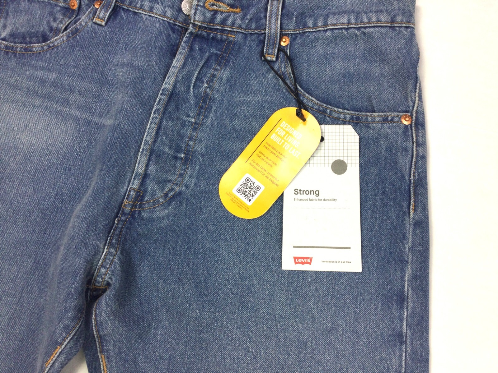 Levi's Levis Men Big E 501 Original Cute Shark Patch Durable Strong ...