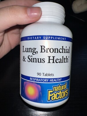 Natural Factors Lung, Bronchial & Sinus Health 90 tablets 68958035055 ...