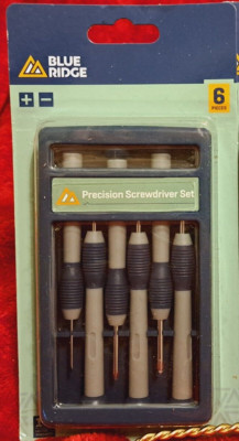 BLUE RIDGE 6 PIECE PRECISION SCREWDRIVER SET BR9212U | eBay