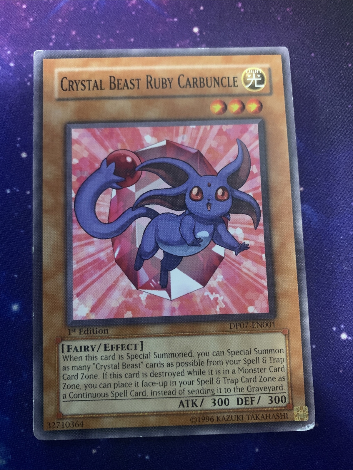 Yugioh - Crystal Beast Ruby Carbuncle - 1st Edition Card Dp07-en001 | eBay