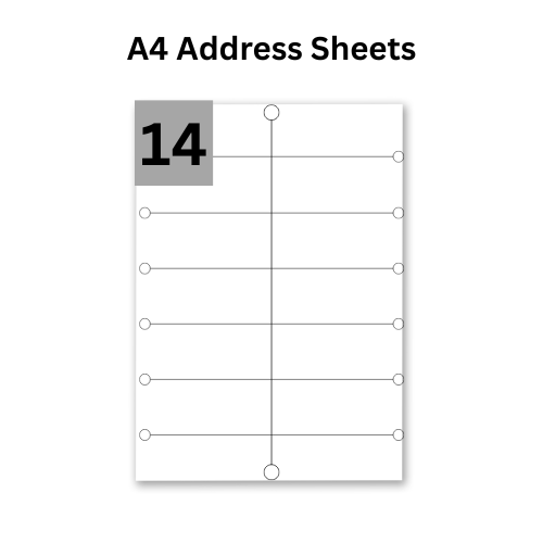 A4 ADDRESS LABELS SELF ADHESIVE WHITE SHEETS STICKER PAPER LASER ...