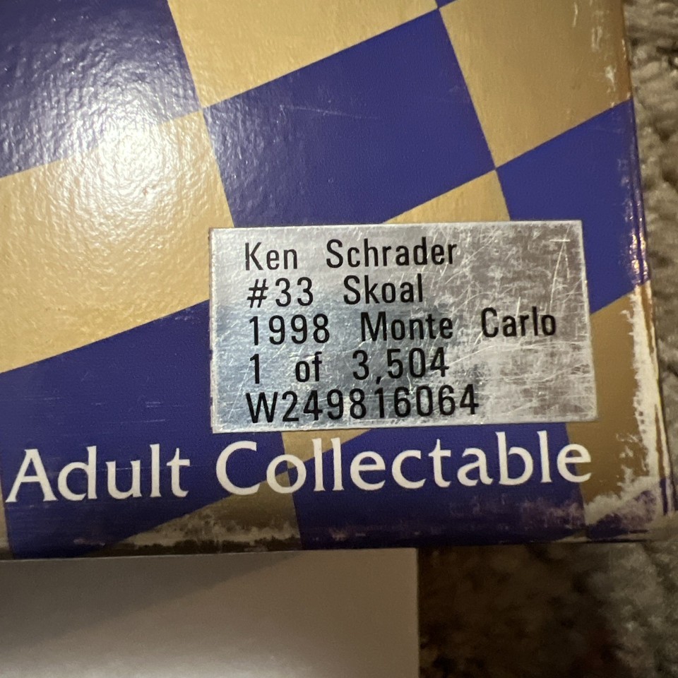 ACTION #98-16064-33: Ken Schrader 1/24 Scale #33 Skoal / Dayco 1998 ...