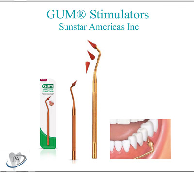 GUM® Gold Stimulators Handle and Tip, INTERPROXIMAL Cleaning, Refill ...