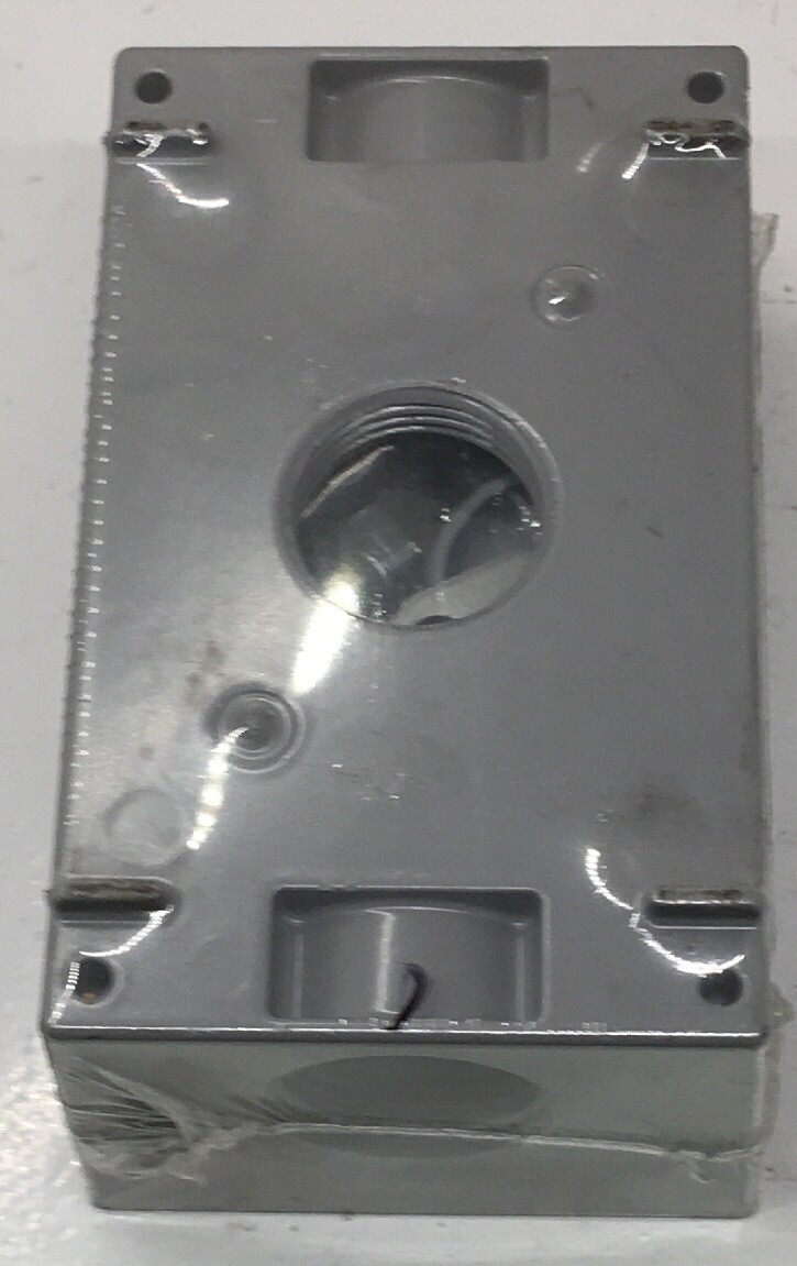5332-0 RACO WEATHERPROOF BOX 1-GANG 5-INCH (3/4-INCH OUTLETS) GRAY | eBay