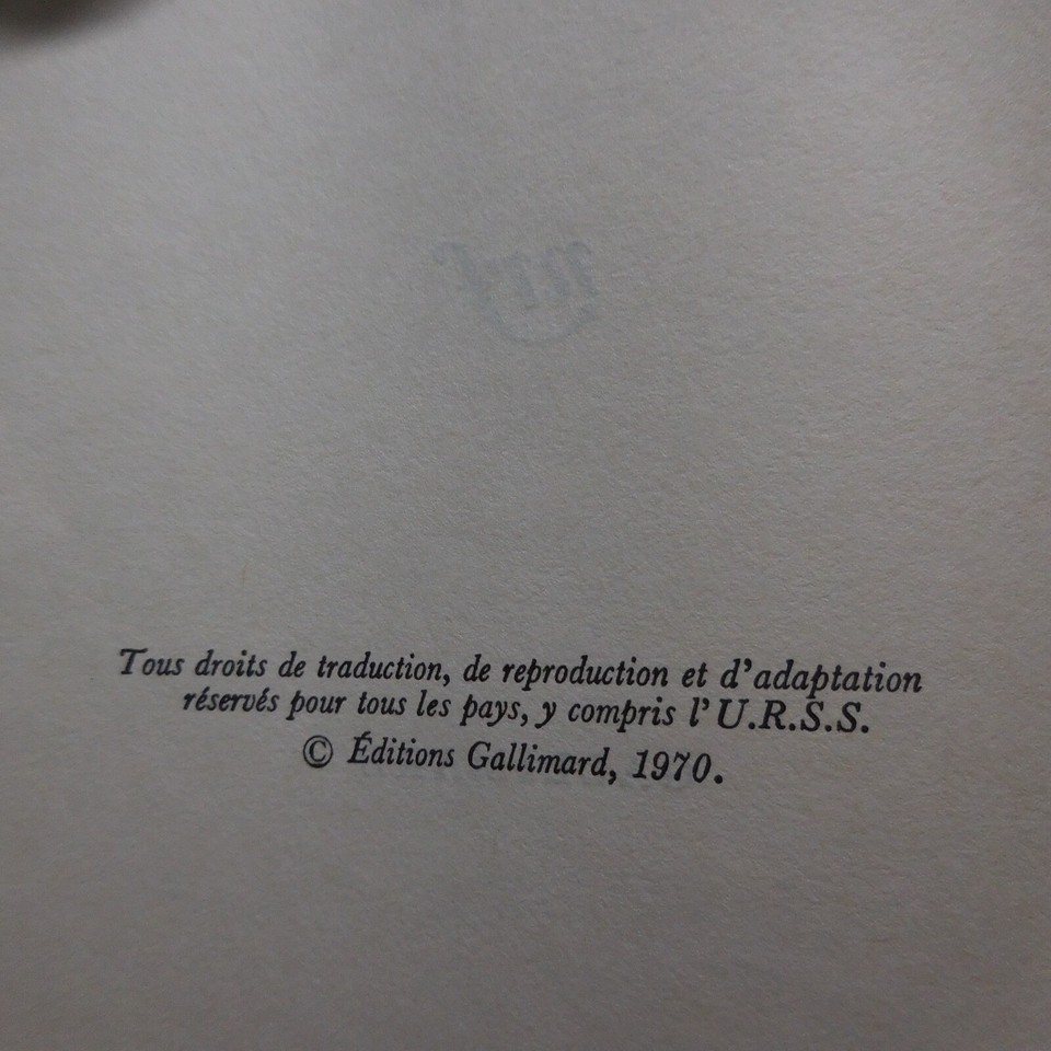 N9956 Arlette Grebel 1970 Tonight Tania French Literature Gallimard NRF ...