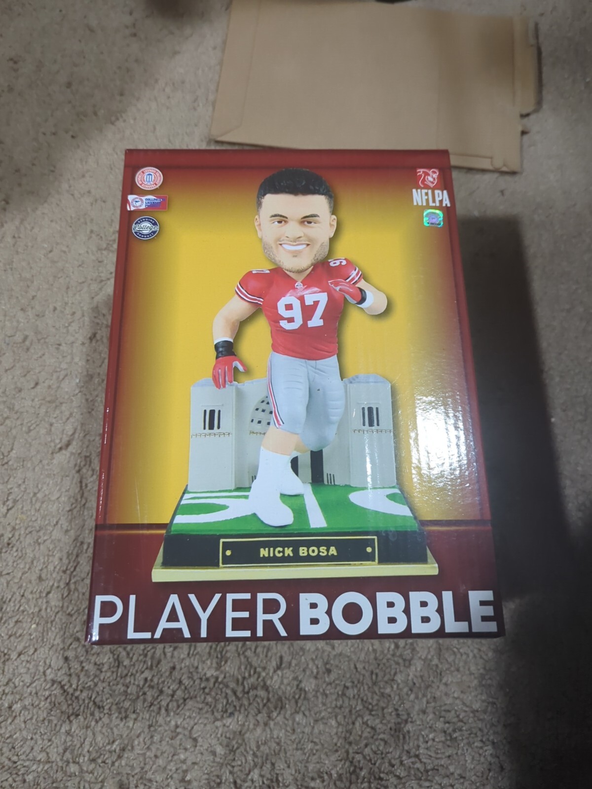 San Francisco 49ers Nick Bosa Ohio Buckeyes NCAA College Bobblehead New ...