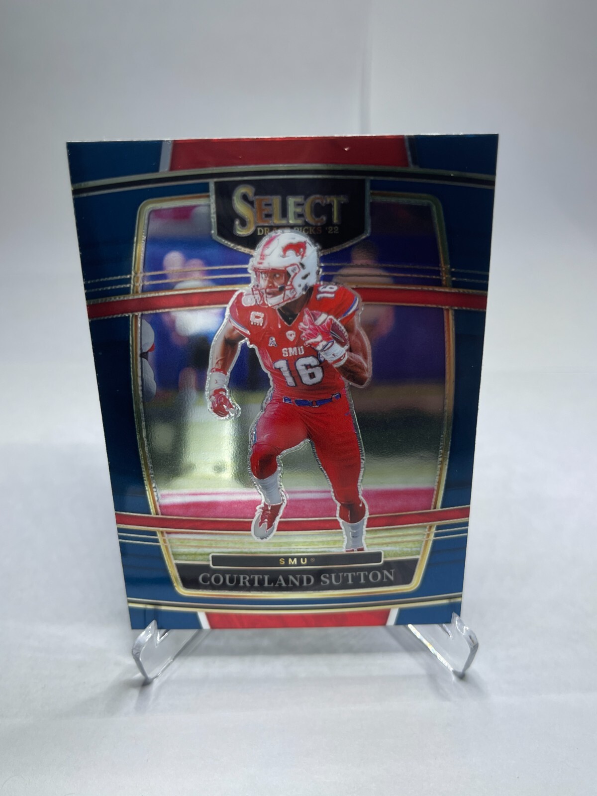 2022 Panini Select Draft Picks Courtland Sutton Concourse Blue #93 SMU ...