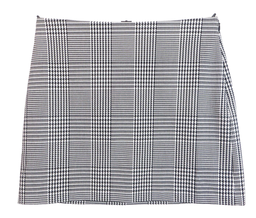 BANANA REPUBLIC Women's Thick Stretch Poly Rayon Mini Skirt Black White ...