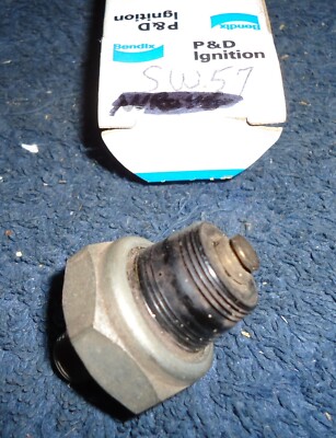 vintage unknown oil pressure sending unit switch box marked P&D Bendix ...