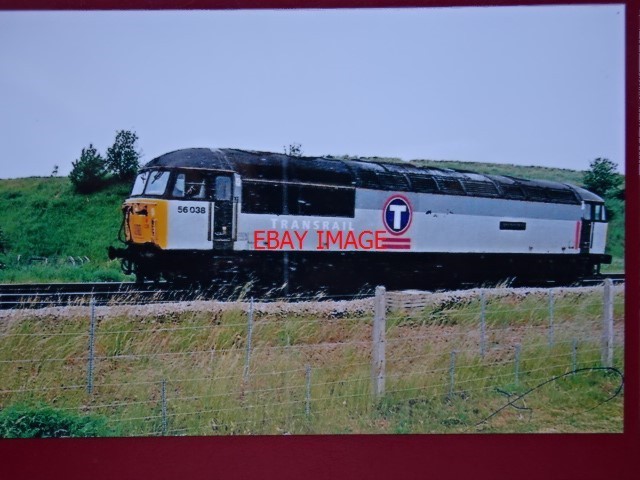 PHOTO BR CLASS 56 DIESEL LOCO NO 56038 TRANSRAIL LIVERY | eBay UK