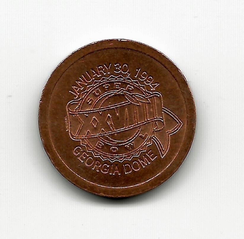 USA Tokens - 1994 Georgia Dome Super Bowl Cocacola Marta Token | eBay