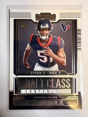2023 Panini Contenders Football Draft Class Will Anderson Jr. Texans ...