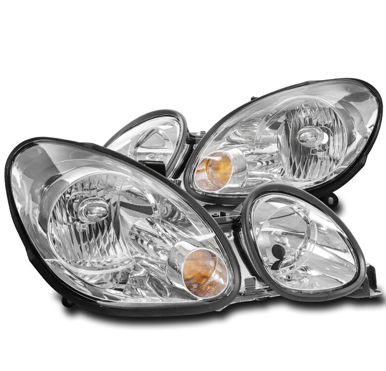 FOR 98-05 LEXUS GS300 GS400 GS430 CRYSTAL STYLE HEADLIGHTS HEADLAMP ...