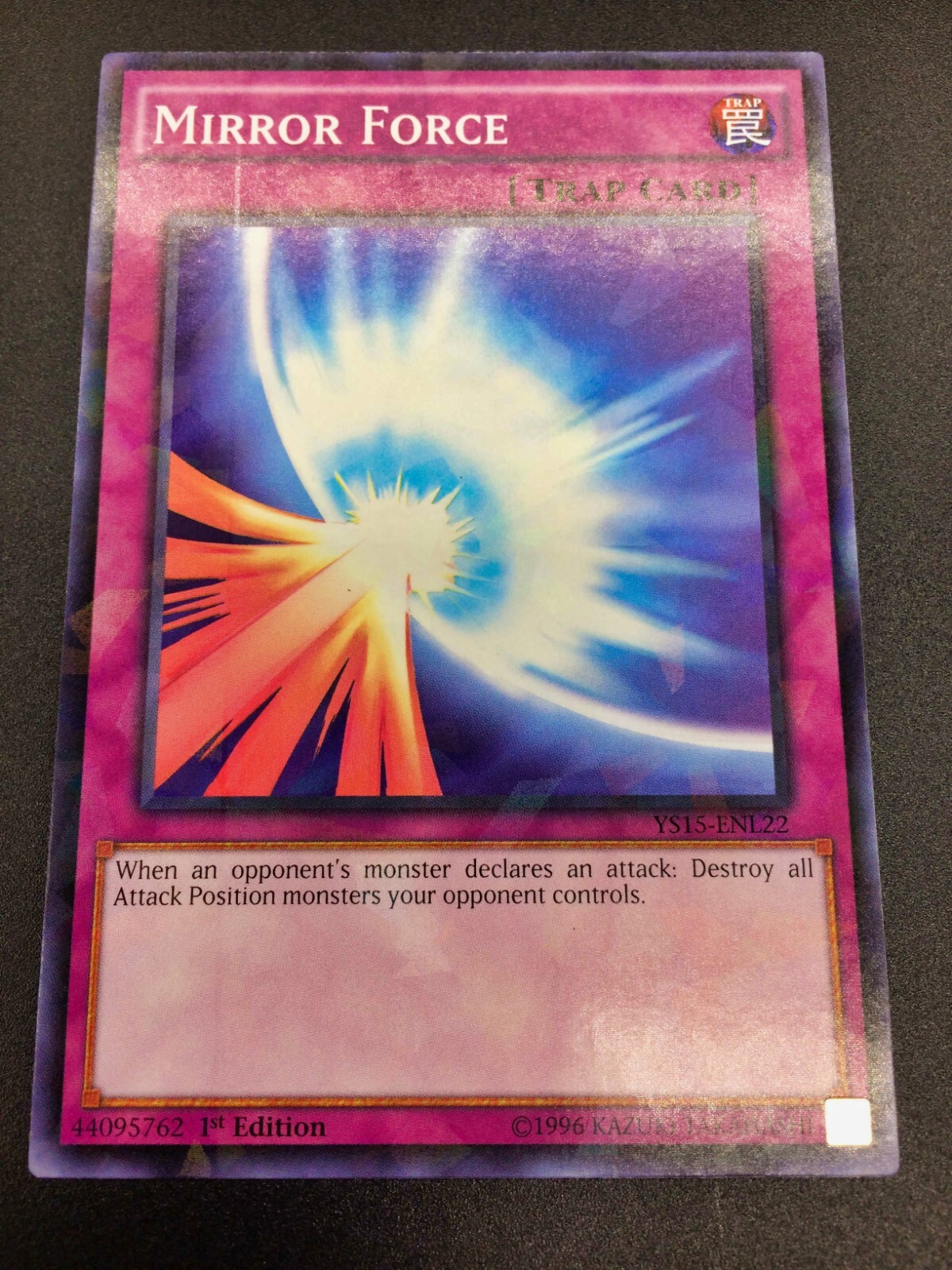 Yugioh 1st Edition Mirror Force Shatterfoil Rare Holo YS15-ENL22 NM/M ...