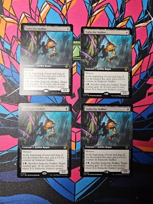 4x Stalactite Stalker x4 NM Extended Art MTG Lost Caverns of Ixalan ...