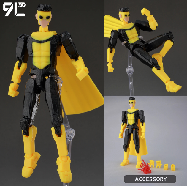 invincible action figure - Action Figure 3D Printed Anime Model Multi ...