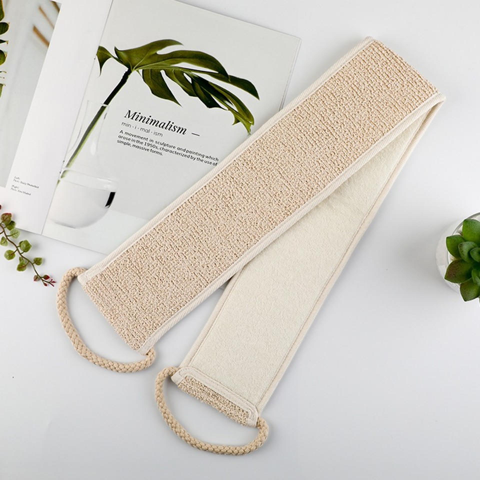 Japanese Exfoliating Towel Shower Scrubber Back-pulling Body Exfoliator ...