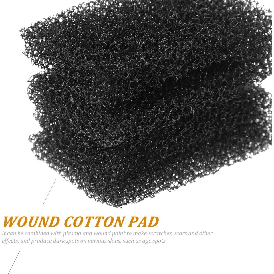 112 Pcs Special Effect Makeup Sponge Scar wounds Sponge Black | eBay UK