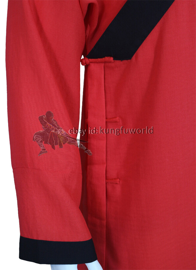 Custom Shaolin Monk Uniform Tai Chi Kung fu Suit Martial arts Robe and ...