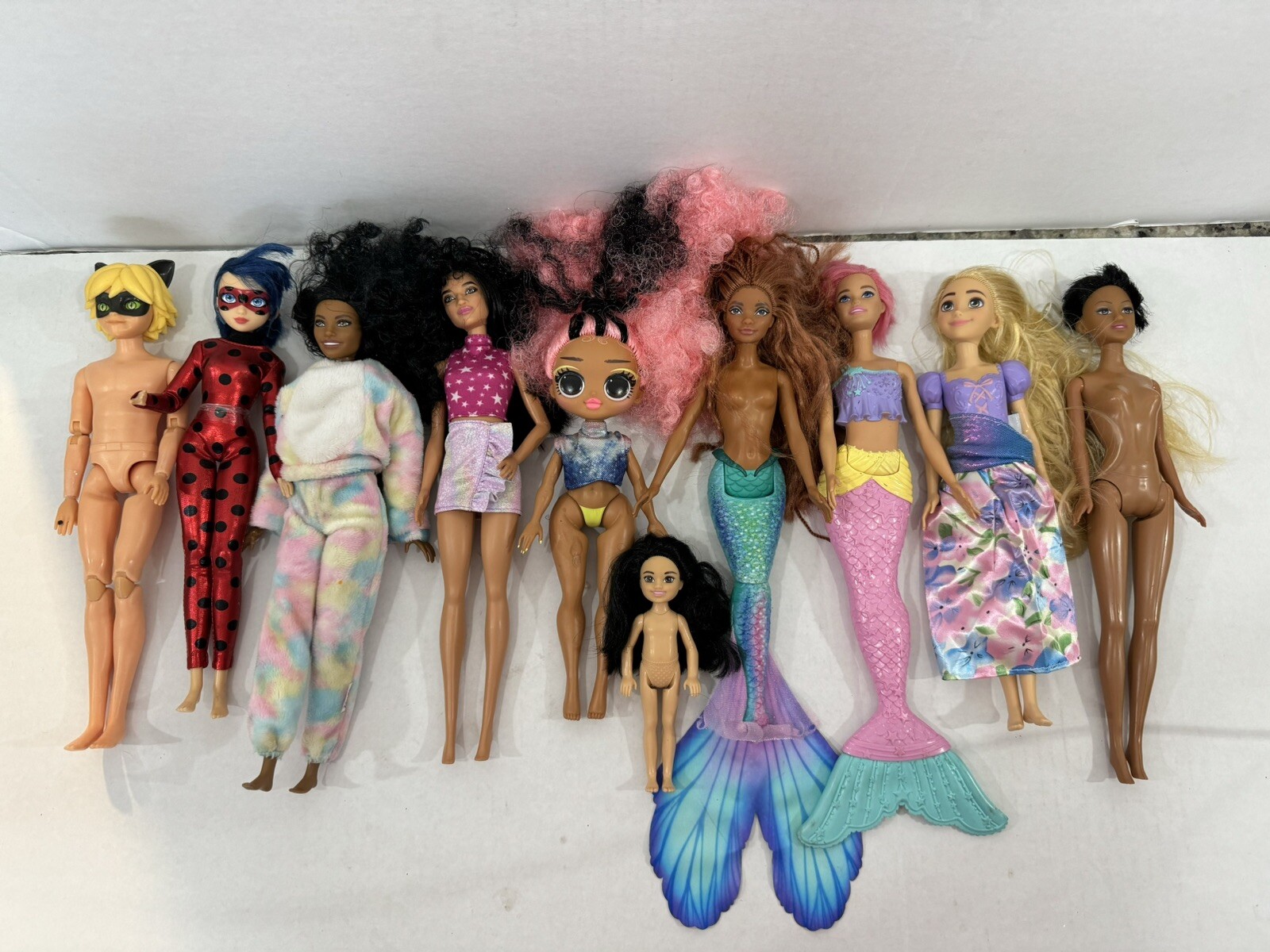 Loose Doll Lot The Little Mermaid Ariel, LOL, Barbie And Others Dolls ...