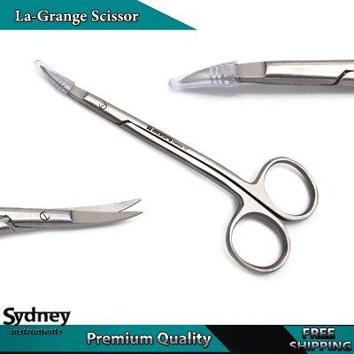 Surgical Shears tissue Dental gum Micro La Grange Scissors Curved 12 cm ...