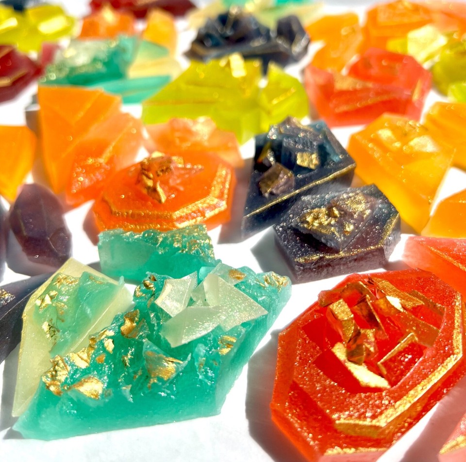 All Natural Kohakutou Japanese Crystal Candy, Vegan Edible Gemstone ...