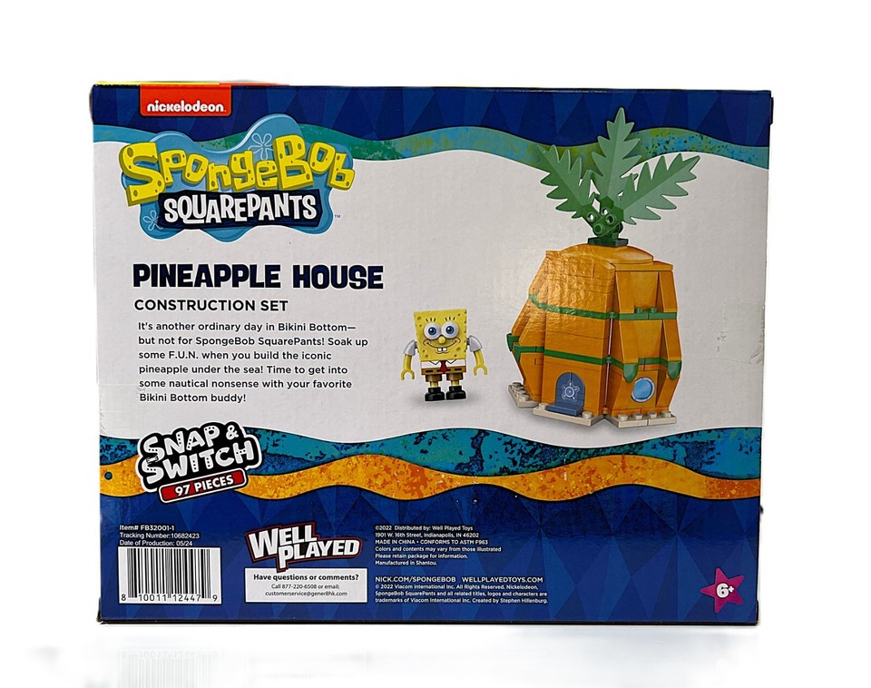 Snap & Switch SpongeBob Squarepants Pineapple House Construction 97 ...
