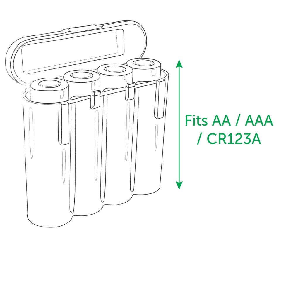 10 BLUE AA AAA BATTERY BATTERY PLASTIC STORAGE CASE HOLDER BOX USA SHIP ...