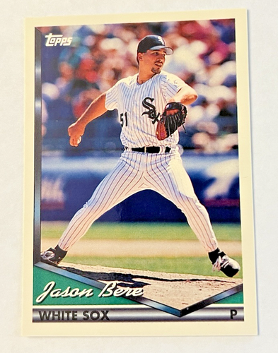 1994 Topps MLB Baseball Trading Card #118 Jason Bere Chicago White Sox ...