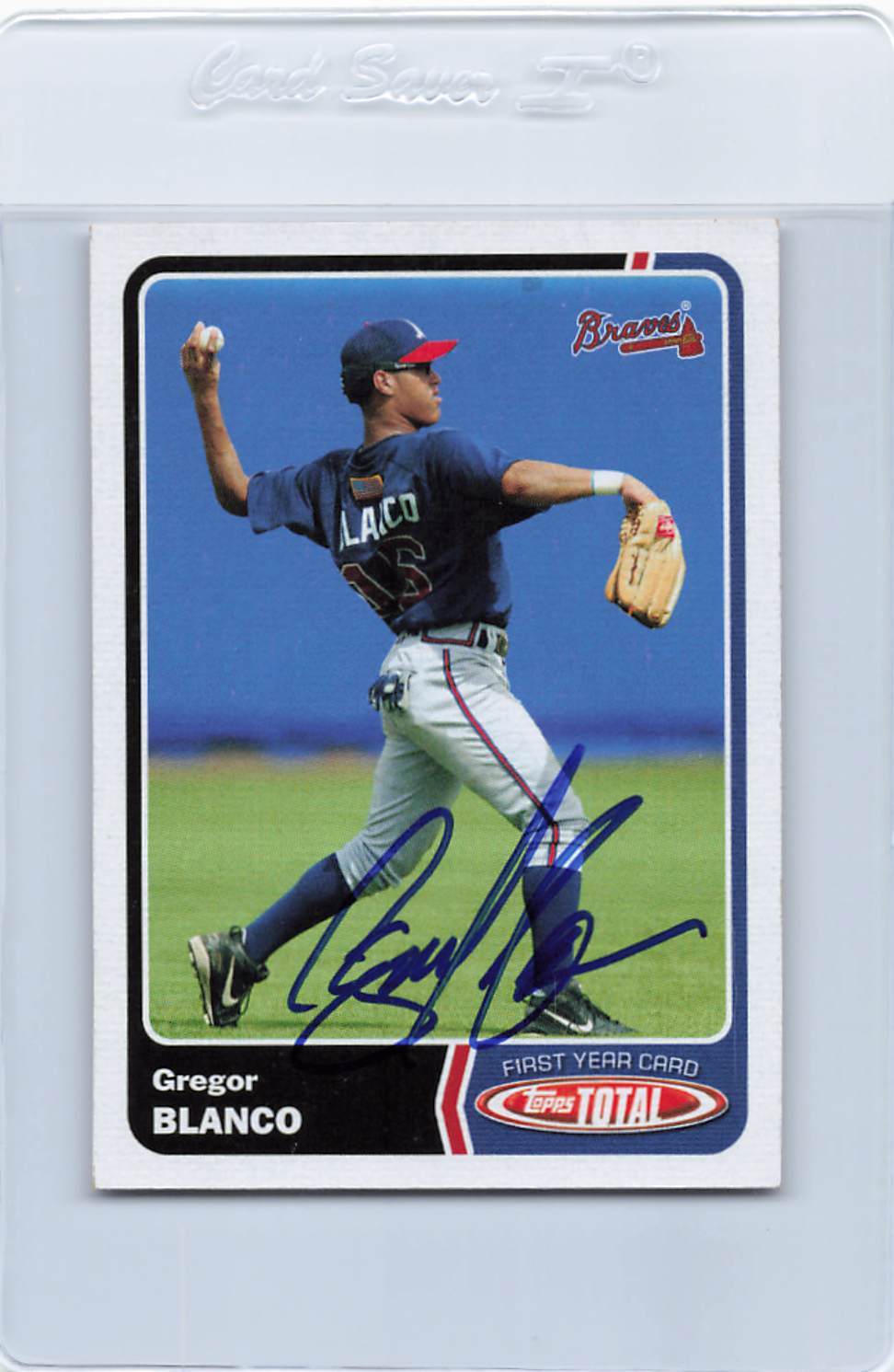 2003 Topps Total #923 Gregor Blanco Braves Signed Auto *H7053 | eBay