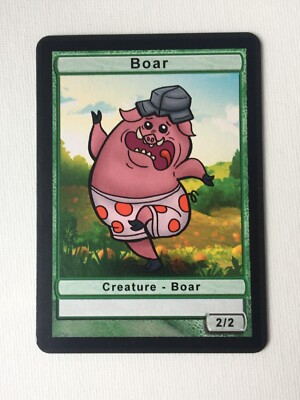 MTG Boar Creature Token Custom art | eBay