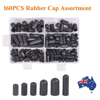 160PCS Rubber Caps Vacuum Line Block off Plug Blanking Cap Kit Car ...
