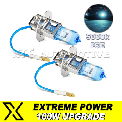 H3 453 Front Fog Lamp Light Bulbs 100W High Power White 5000k Fits ...