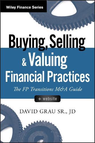 David Grau Buying, Selling, and Valuing Financial Practic (Hardback ...