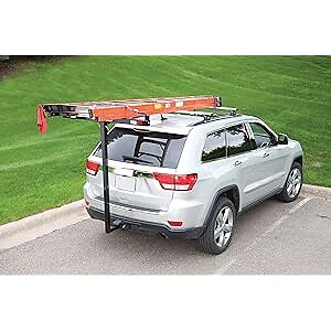 350LB Load Extender Truck Hitch Support Haul Ladder Lumber Rack Roof ...