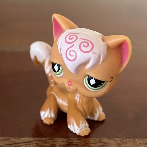 Littlest Pet Shop LPS Fanciest Angora Cat #511 & Pigeon w/Perch #512 ...